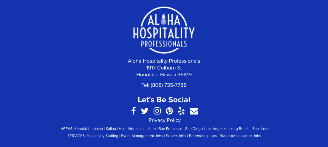 Job Listings - Aloha Hospitality Professionals Jobs